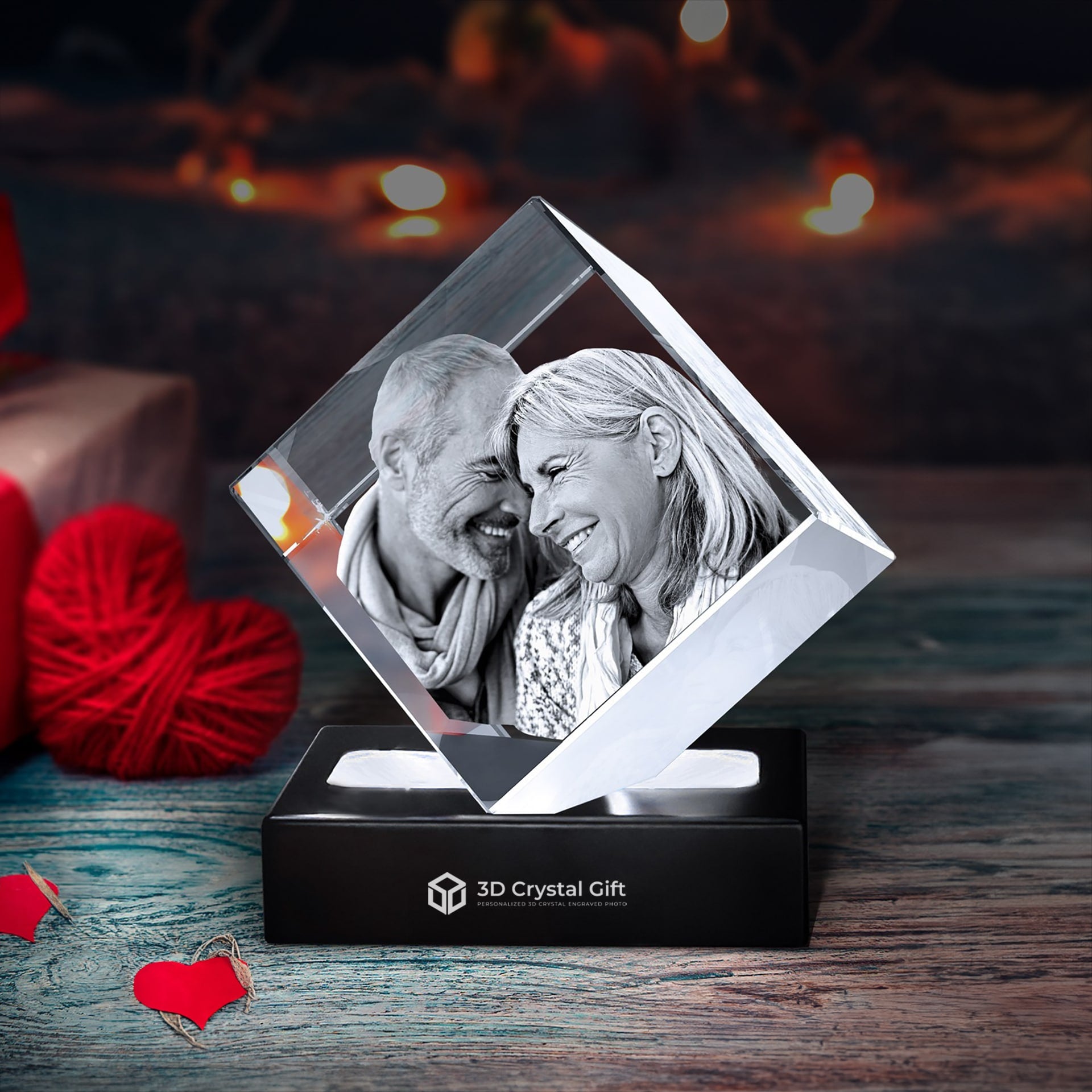 Personalized 3D Crystal Photo Diamond | Laser Etched Picture Gift – 3D ...