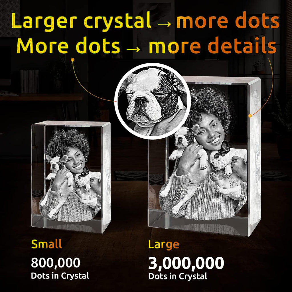 3D Crystal Photo Portrait | Customized Laser-Engraved Anniversary Gift ...