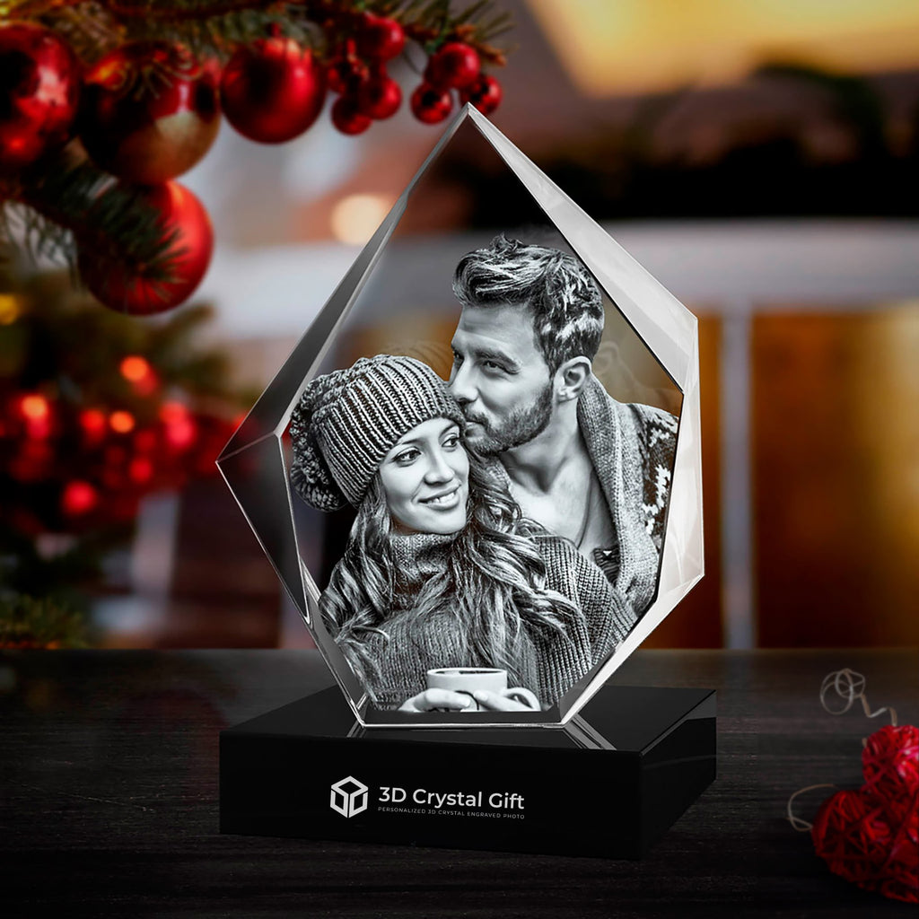 3D Crystal Photo Prestige | Personalized Laser-Etched Anniversary Gift ...