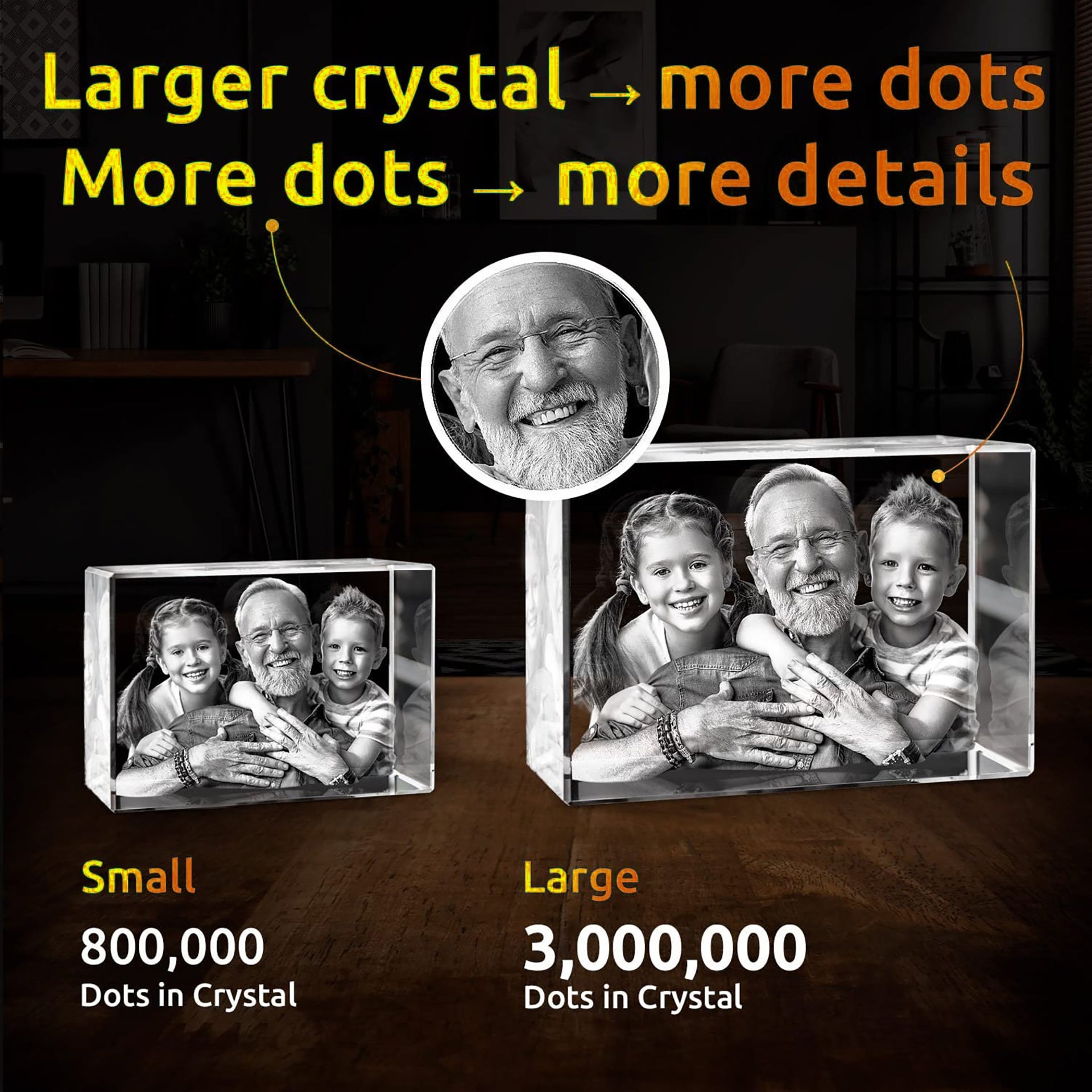 3D Crystal Photo Landscape | Laser-Etched Picture Gift – 3D Crystal Gift