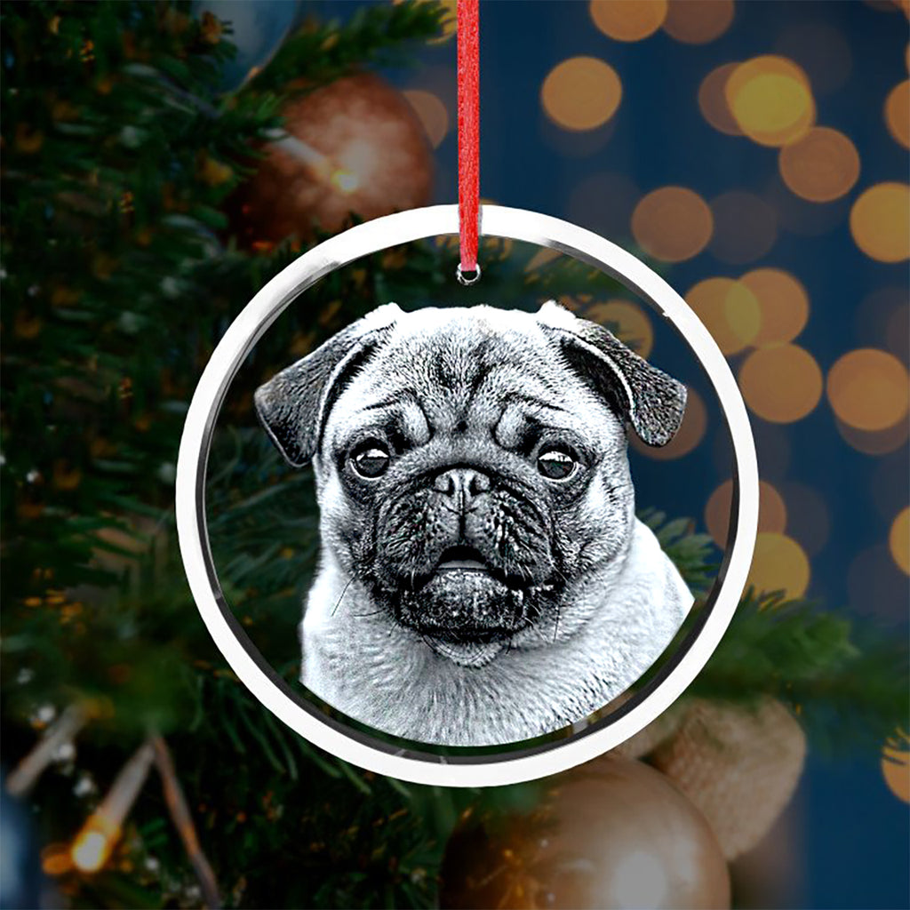 Custom Crystal Ornament Gift – Personalized Photo Engraved Glass ...
